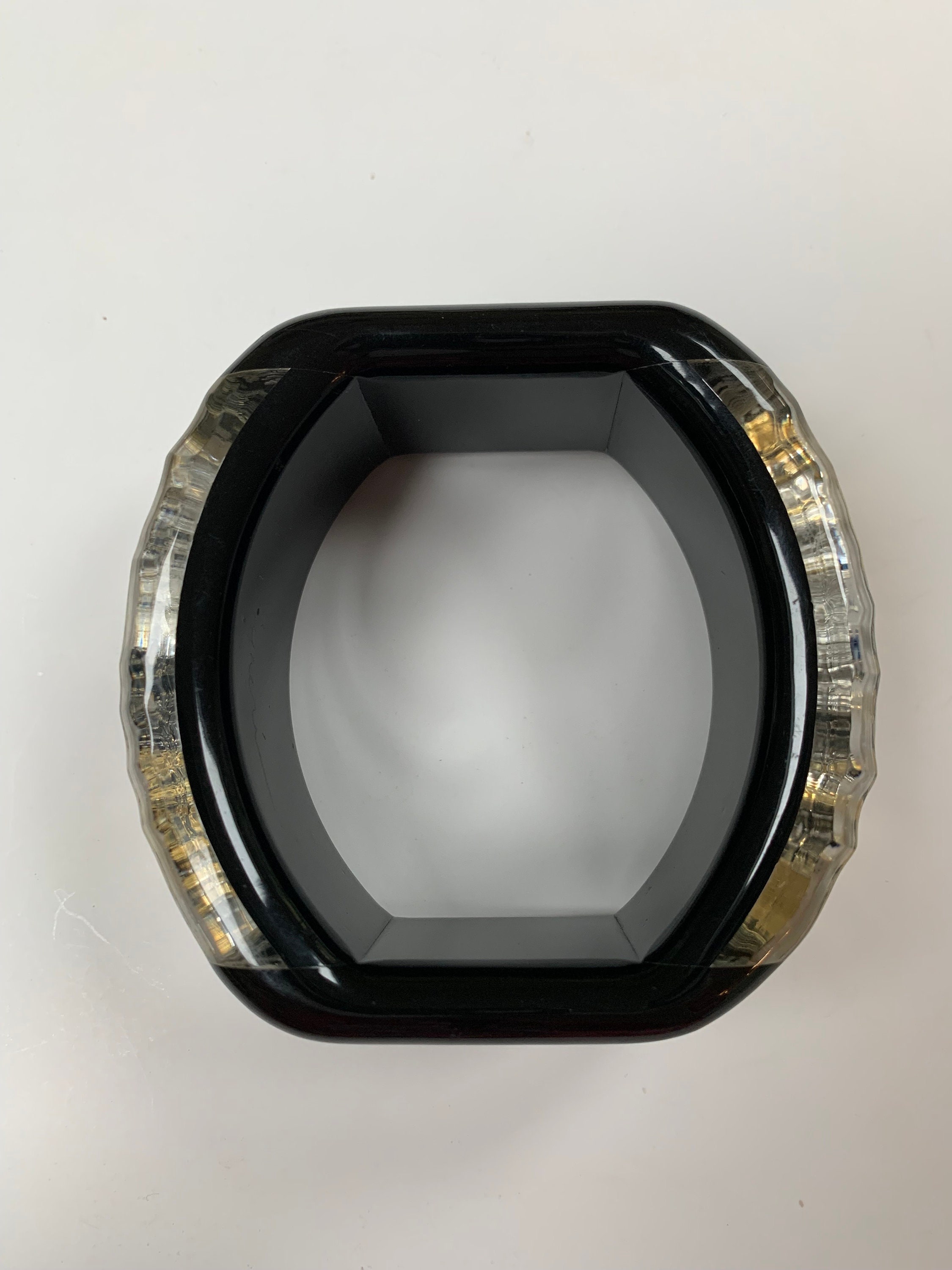 Vigneri Italian Sculptured Lucite Cuff Bracelet 80s Signed Anne & Frank ...
