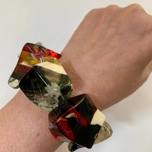 Vintage Sobral Bracelet Brazilian Designer in Paris Red Multicolor ...