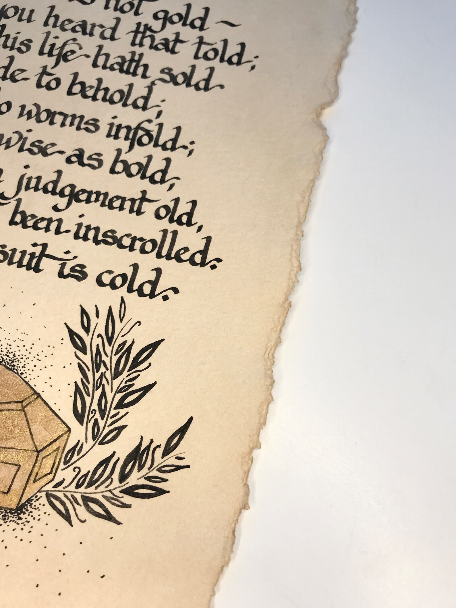 The Gold Tomb Riddle by Shakespeare / 8 X 11.5 - Etsy