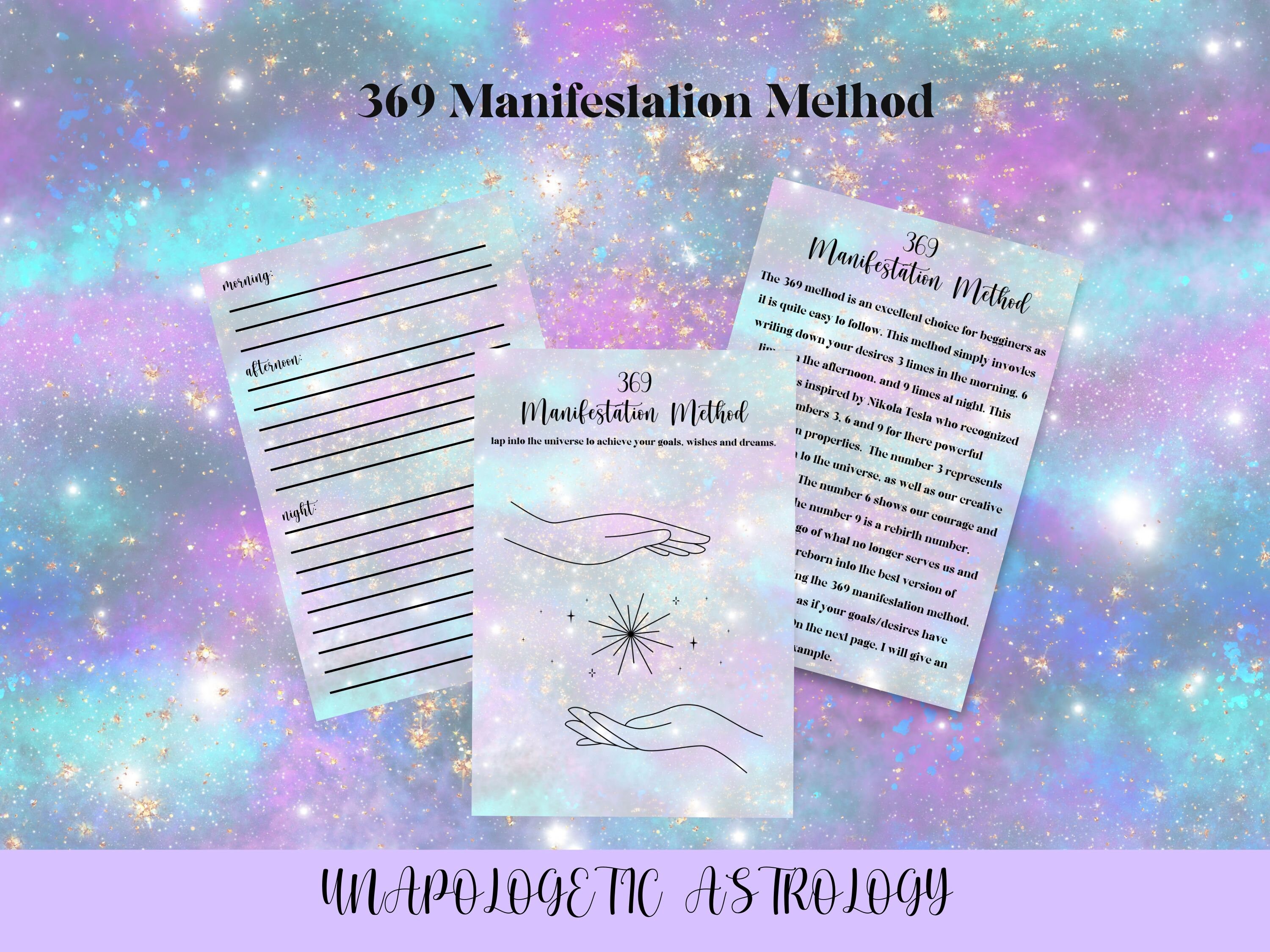 369 Manifestation Method Digital Download, Digital Journal, Digital ...