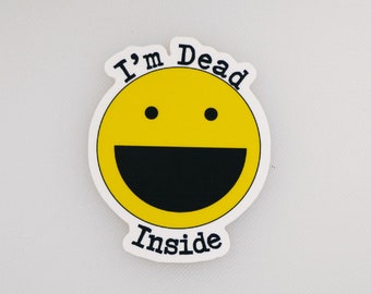 Dead Inside Face - Etsy