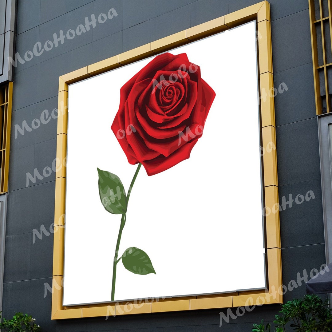 Rose SVG, Red Flower Svg, Valentines Day SVG for Cricut, Vector Cut ...