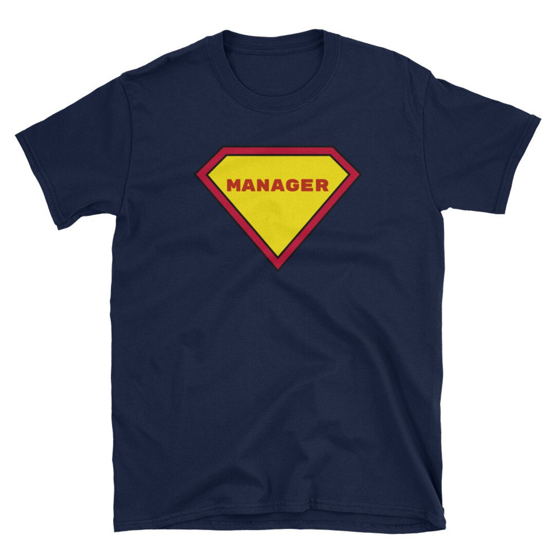 Superhero Manager T-shirt, Novelty Work Gift - Etsy