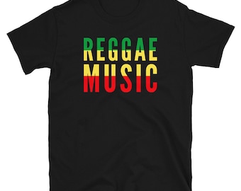 Jamaican Music, Reggae T-shirt Rasta Colors - Etsy