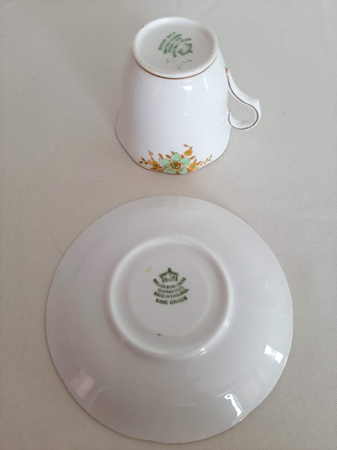 Melba Bone China Coffee Cup and Saucer Set Made in England - Etsy