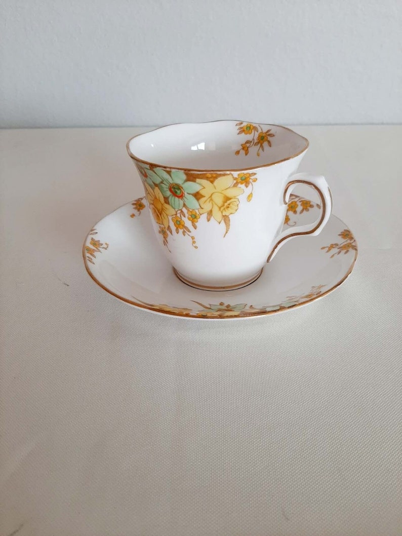 Melba Bone China Coffee Cup and Saucer Set Made in England - Etsy