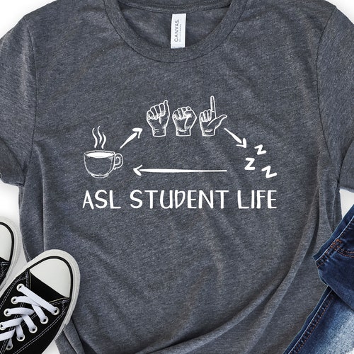 Funny ASL Shirt American Sign Language Shirt Gift unisex - Etsy