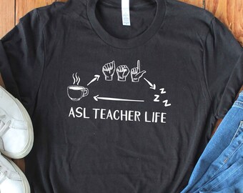 Unisex Funny ASL Shirt American Sign Language Shirt - Etsy