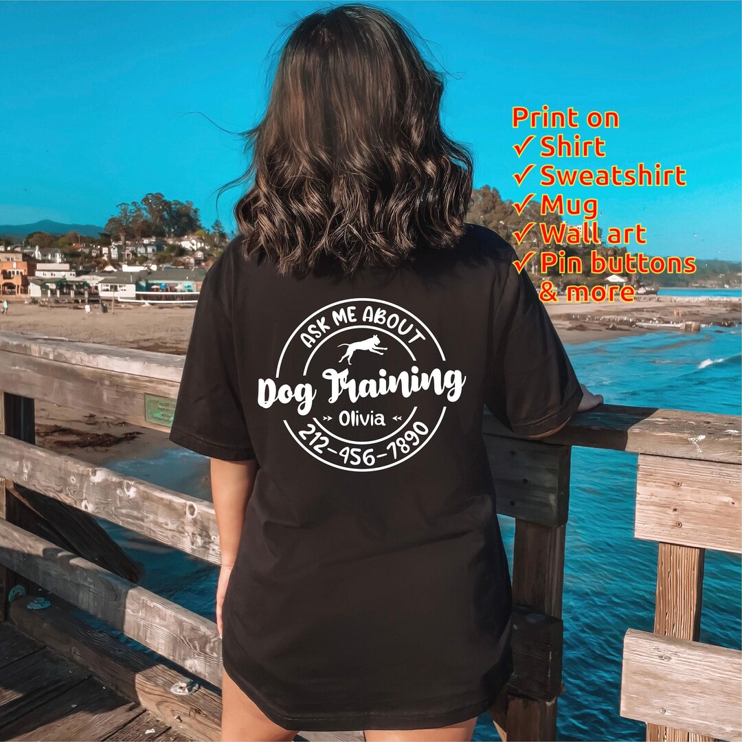 Personalized Dog Trainer Shirt - Dog Training Tee, Gift [unisex Shirt ...