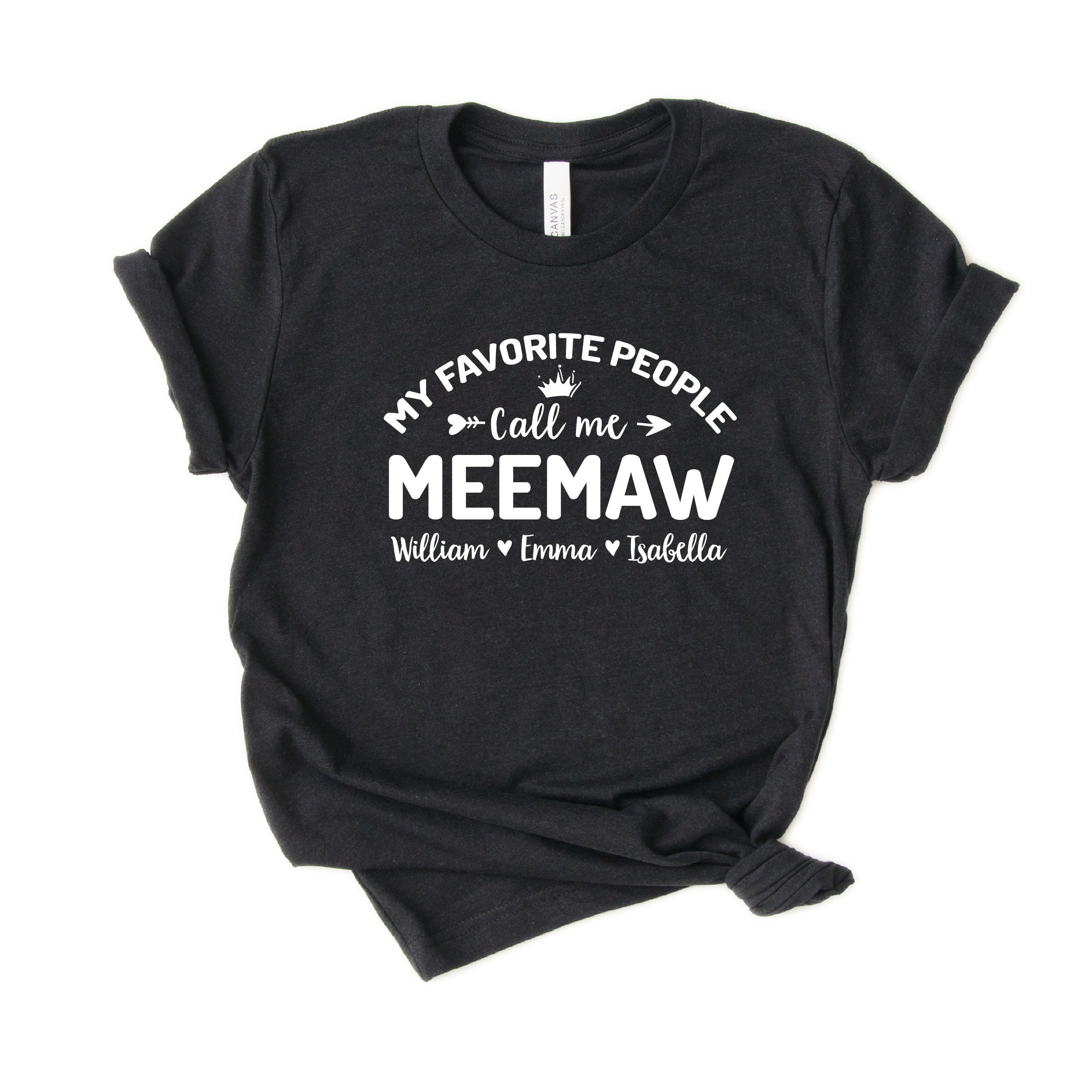 Personalized Meemaw Shirt Customized With Names Cute - Etsy