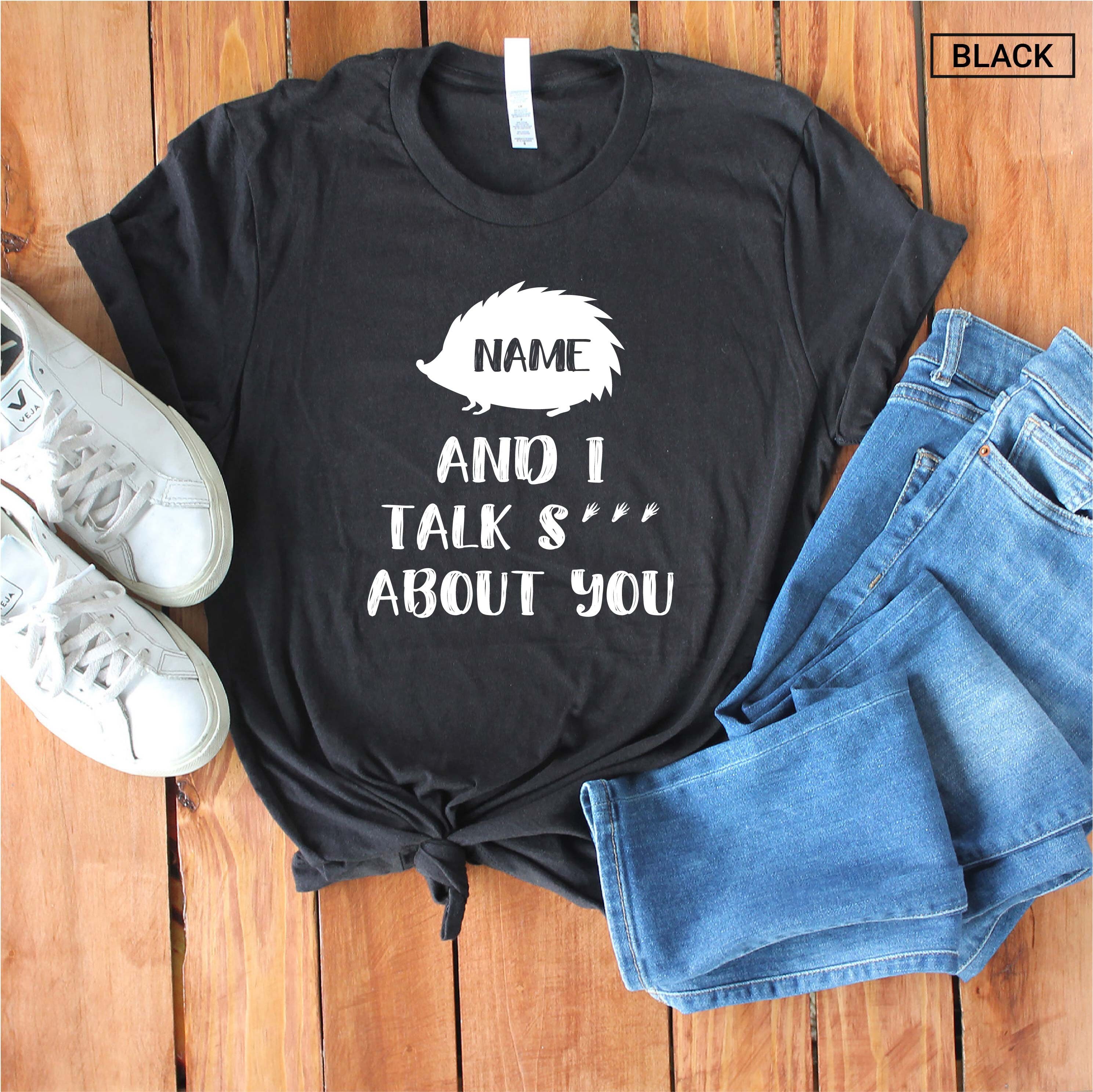 Personalized Hedgehog Shirt Funny Hedgehog Shirt Custom - Etsy