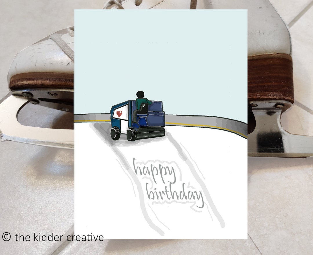 Figure Skating Card, Figure Skating Birthday Card, Figure Skating ...
