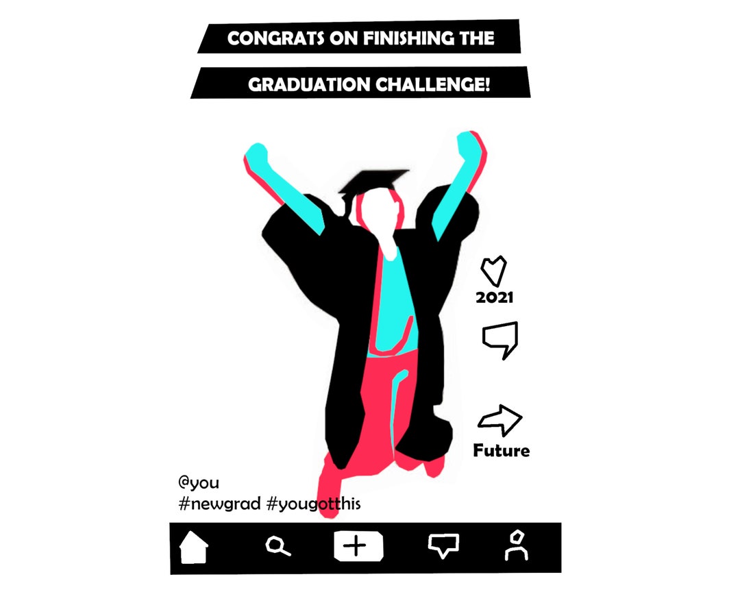 Printable Graduation Card, Digital Graduation Card, Printable Class of ...