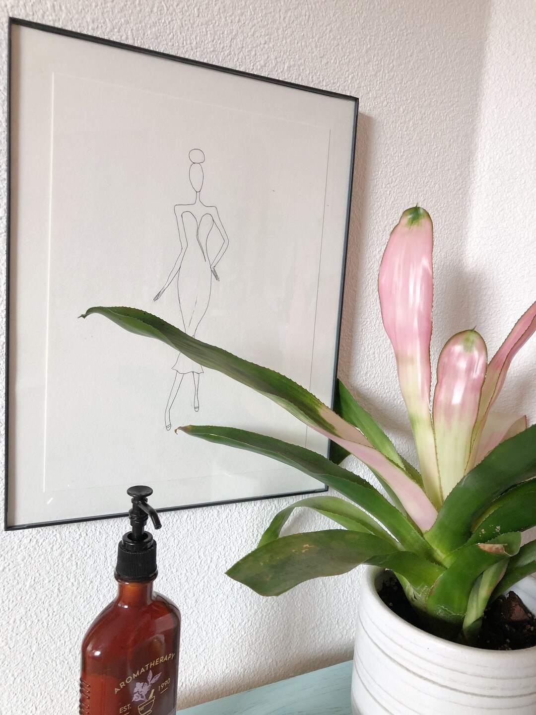 Fine Line Model Wall Art - Etsy