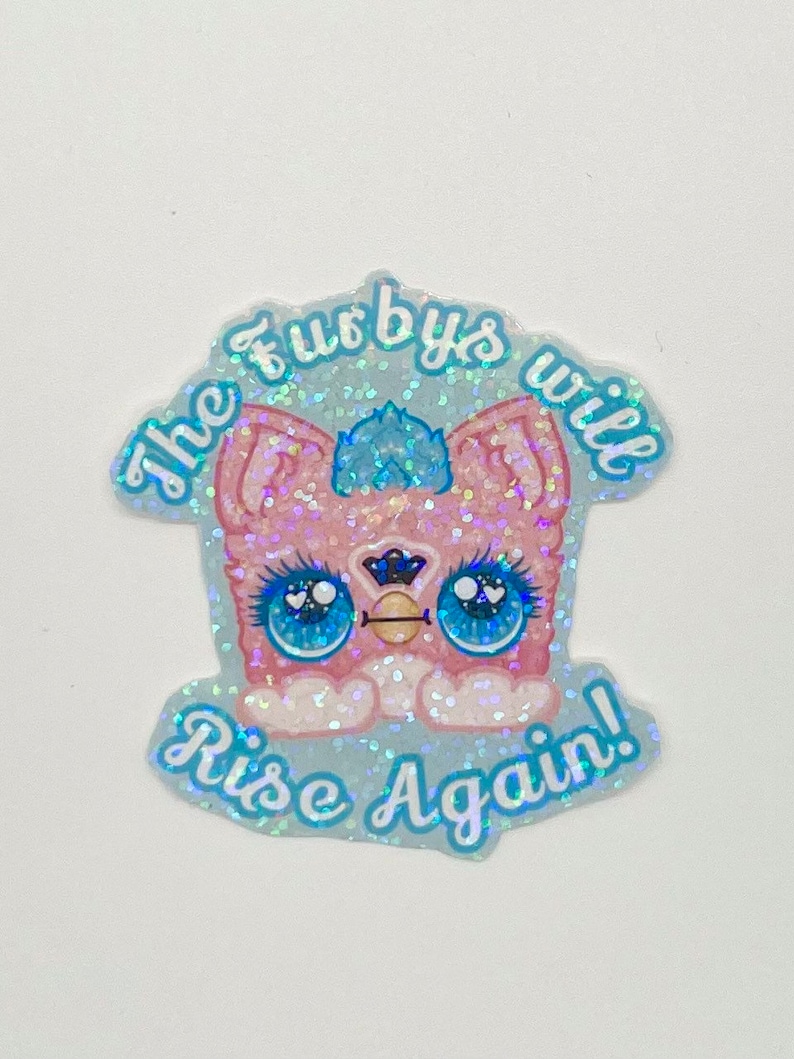 Furby Vinyl Holographic Sticker! // Kawaii, Cute, Y2k - Etsy