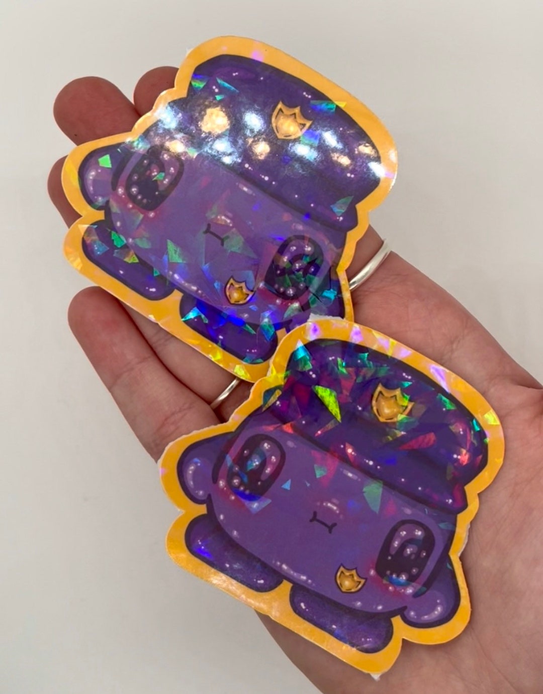 Purple Guy Kirby Holographic Sticker // Kawaii, FNAF, Five Nights at ...