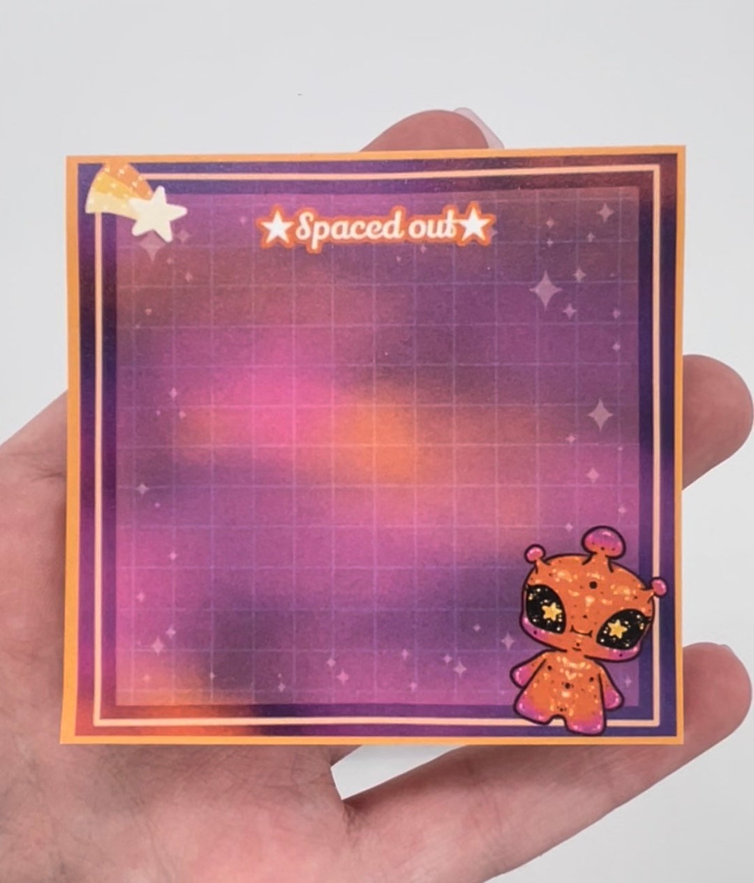 Spaced Out Sticky Notes! // Kawaii, Stationery, Alien, Post-it Note - Etsy