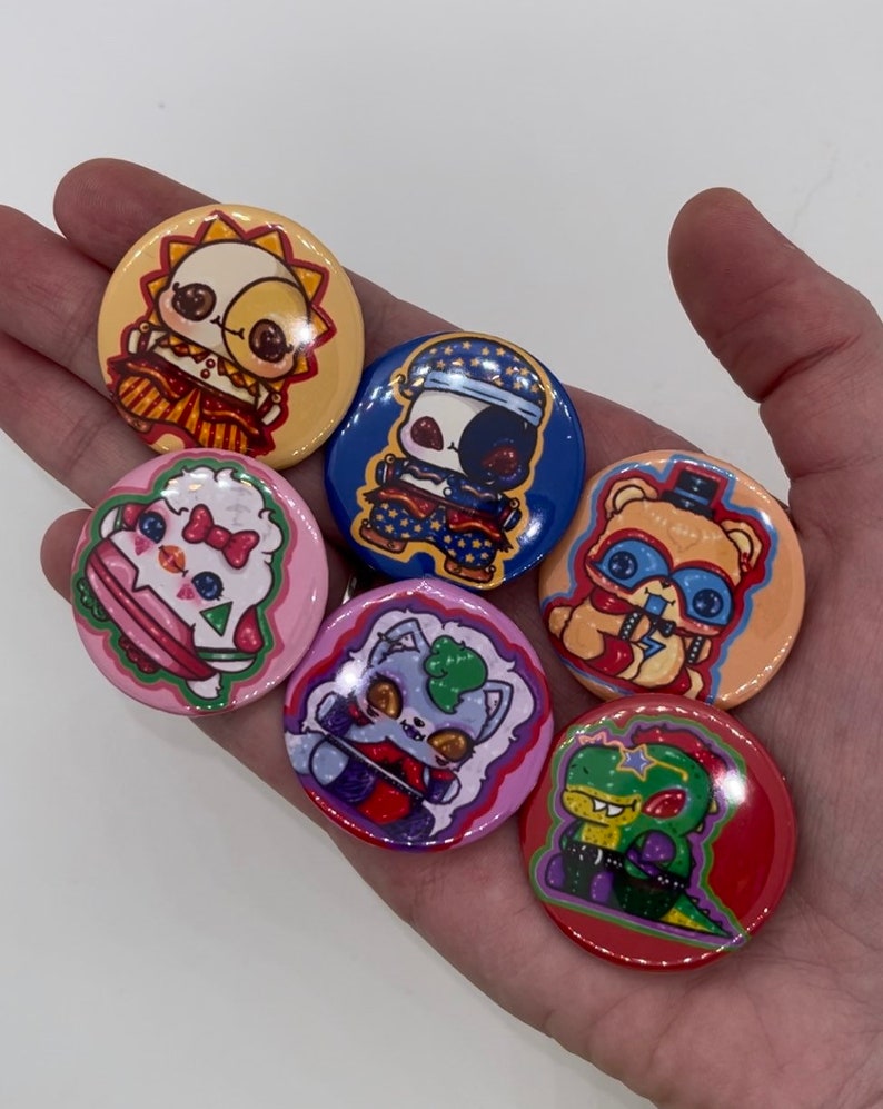Five Nights at Freddys Security Breach Plushie Pins // FNAF - Etsy
