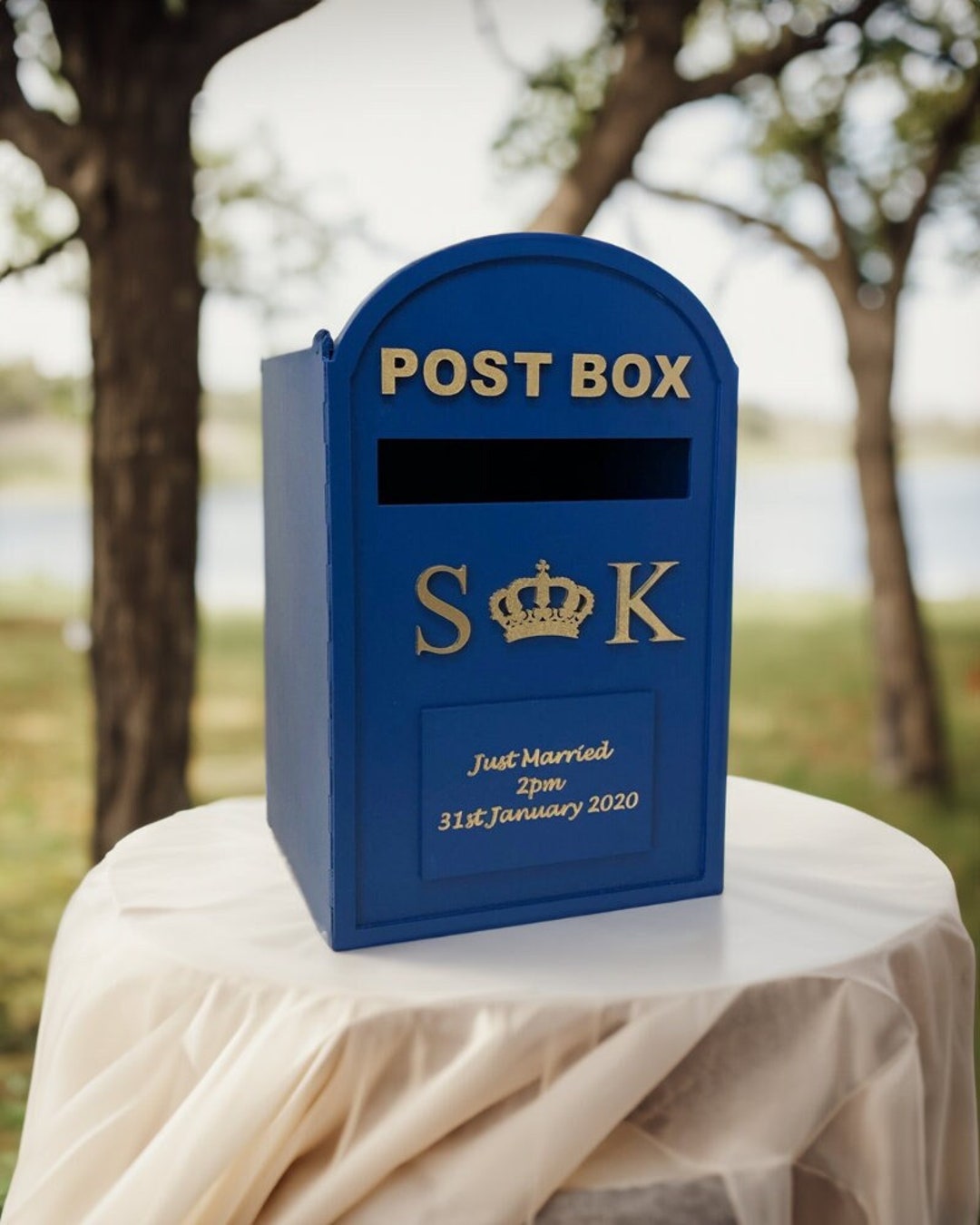 PERSONALISED Wedding Postbox Mdf Wedding Card Post Box - Etsy UK