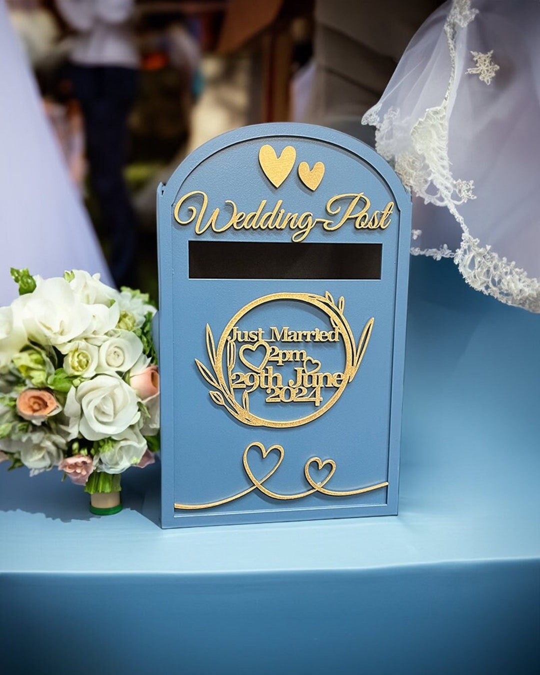 PERSONALISED Wedding Postbox Mdf Wedding Card Post Box - Etsy UK