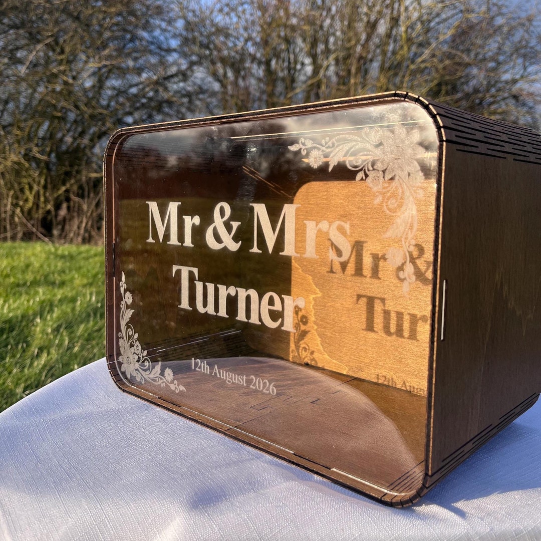 PERSONALISED Wedding Card Postbox Wedding Letter Post Box - Etsy UK