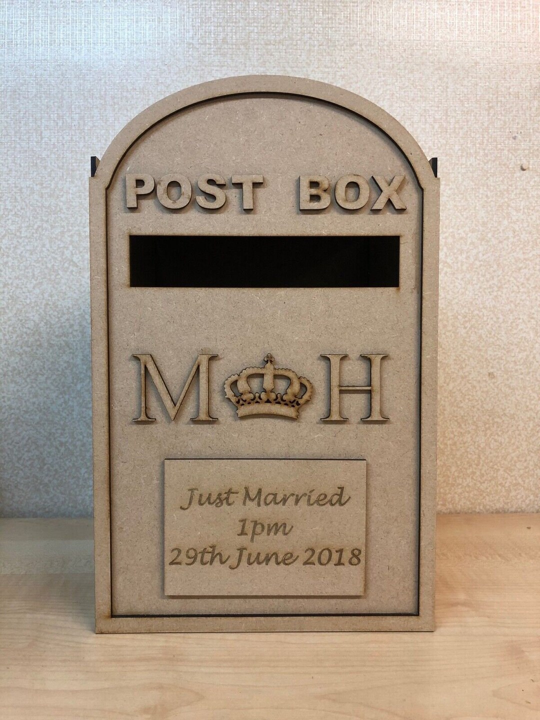 PERSONALISED Wedding Postbox Mdf Wedding Card Post Box - Etsy UK