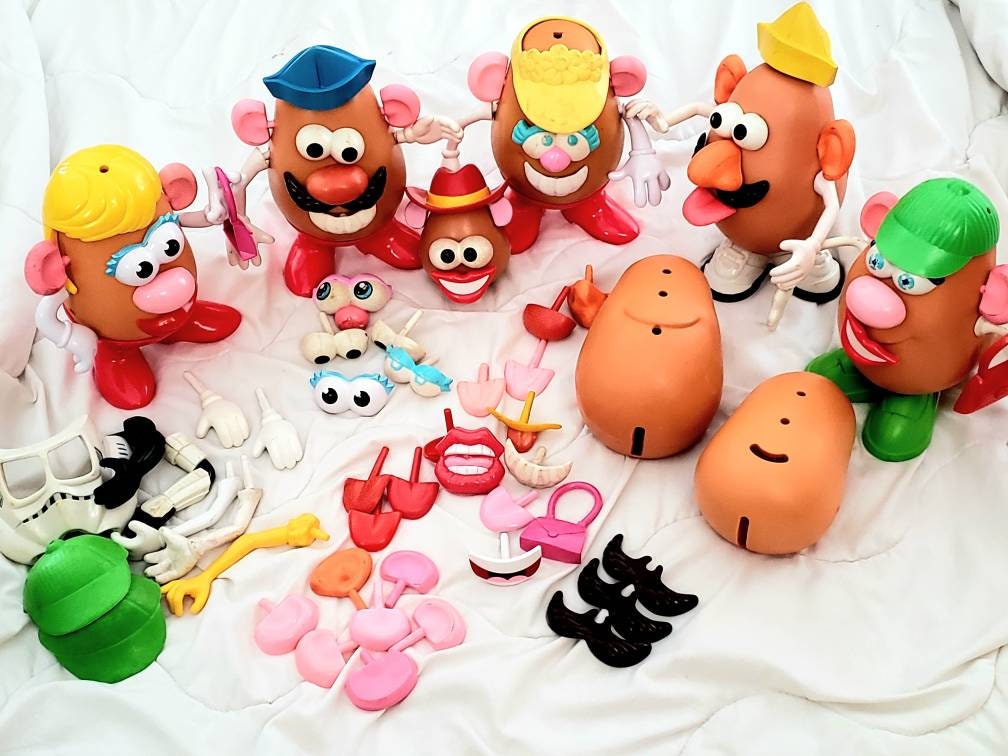 Lot Of Mr Potato Head And Accessories Vintage Playskool Etsy