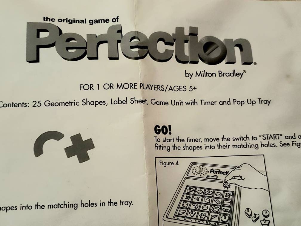 PERFECTION Game Vintage Perfection Game/no Batteries - Etsy