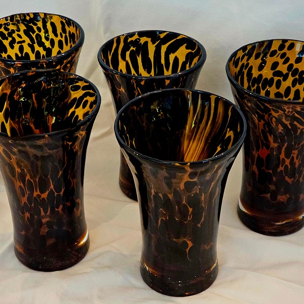 Tortoise Shell Glass - Etsy