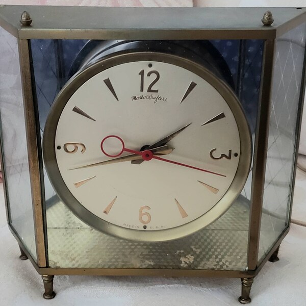 Brass Mantel Clock - Etsy