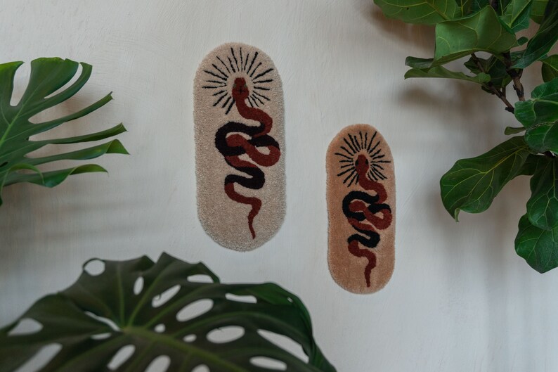 Serpentes | 100% Hand Tufted Wall Hanging, Unique Handmade Fiber Art ...