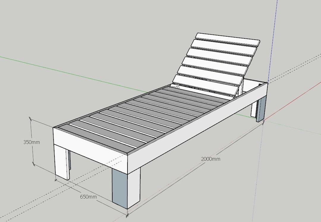 Cutting Plans for Contemporary Sunbeds - Etsy