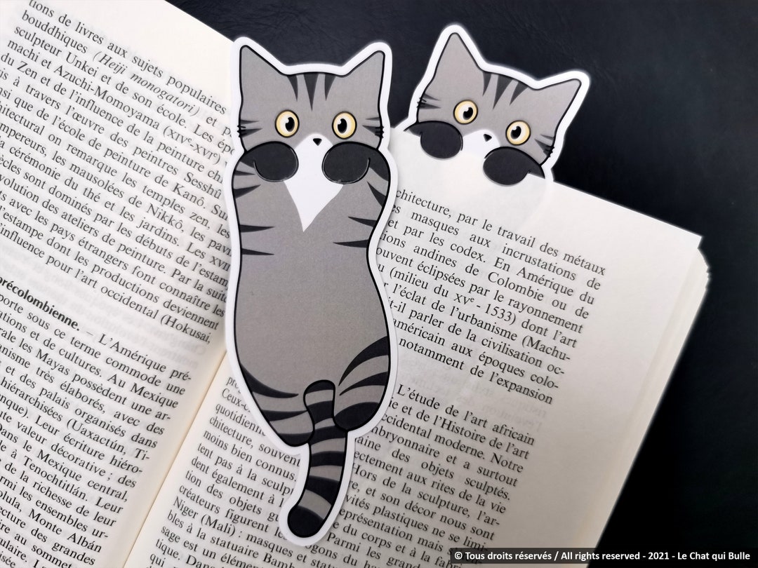 Tabby Cat Laminated Bookmarks - Etsy