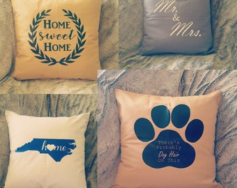 Custom throw pillow | Etsy