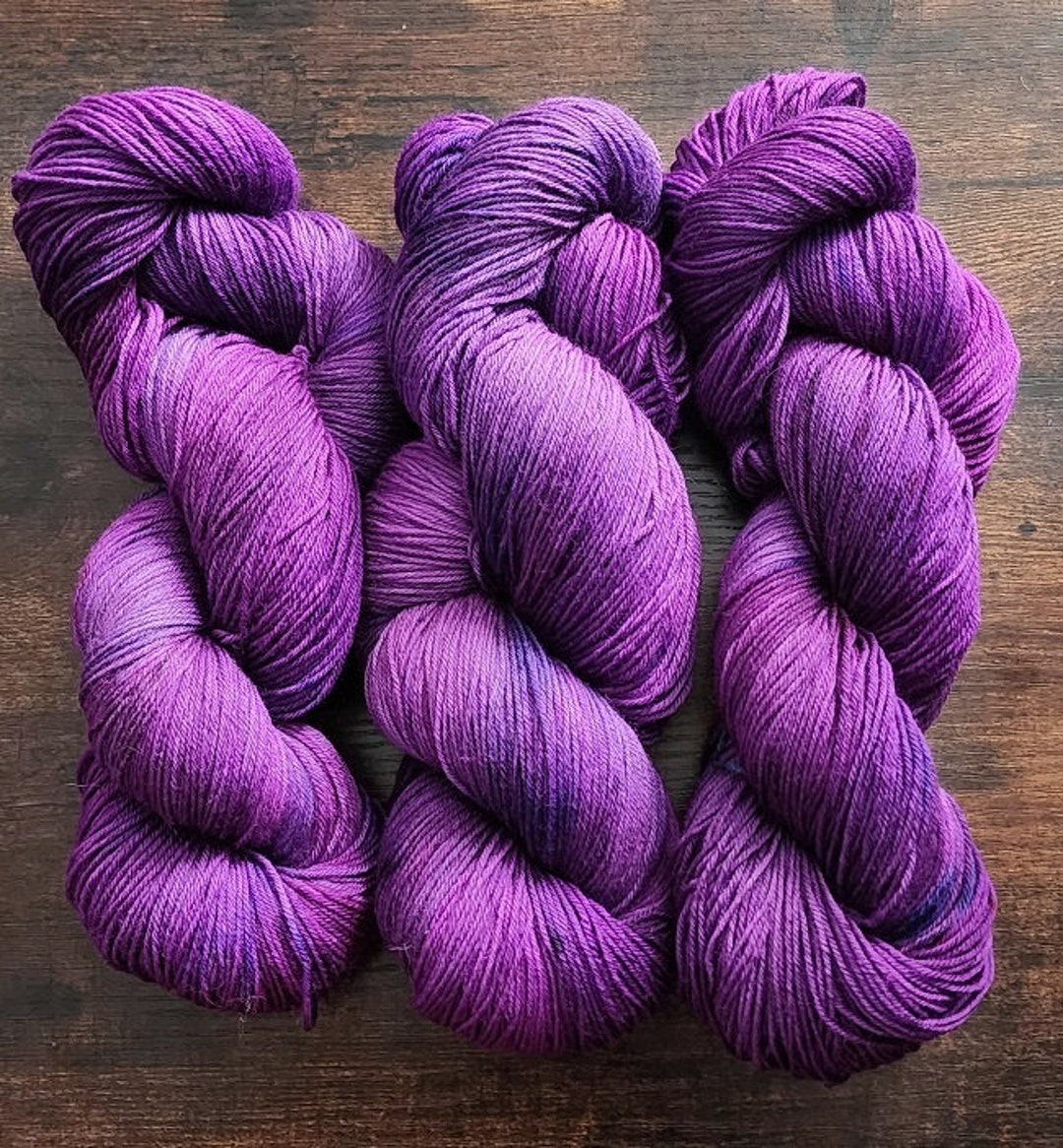 Magician's Cloak, Purple Sock Yarn, Fingering Weight Yarn, Multicolored ...