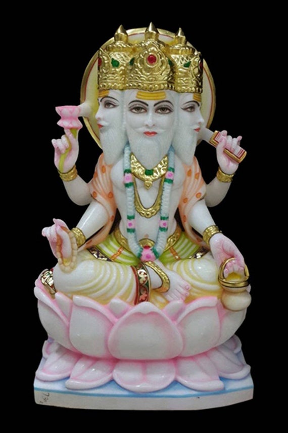Hinduism God Brahma Statue