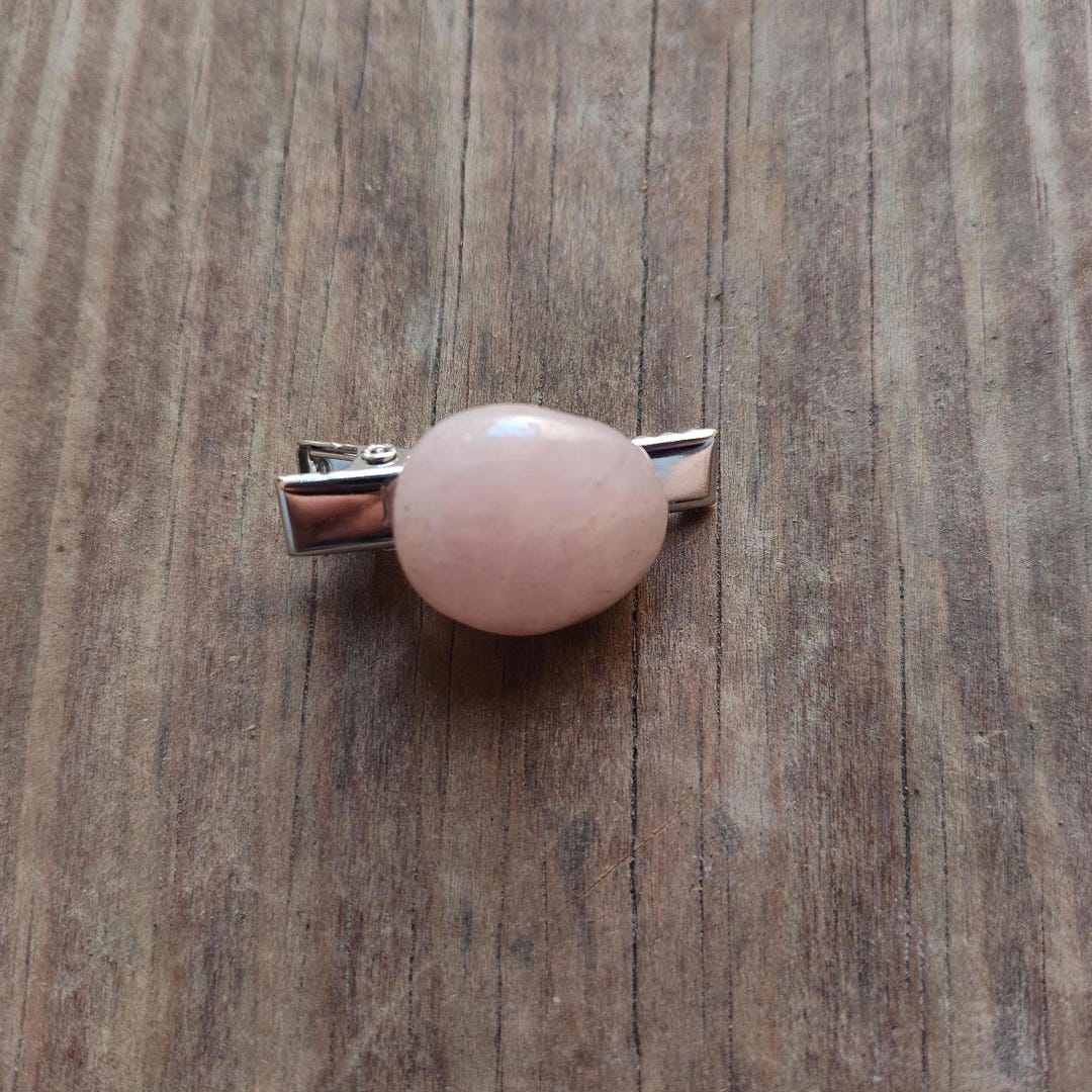 Rose Quartz Healing Crystal Bra and Clothing Clip - Etsy