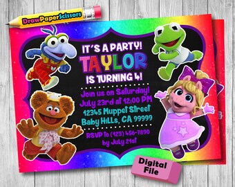 Muppet Babies Invitation Muppet Babies Birthday Party - Etsy