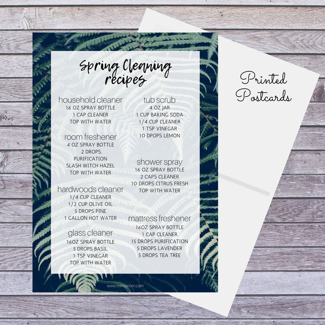 25 Spring Cleaning Printed Postcards - Etsy