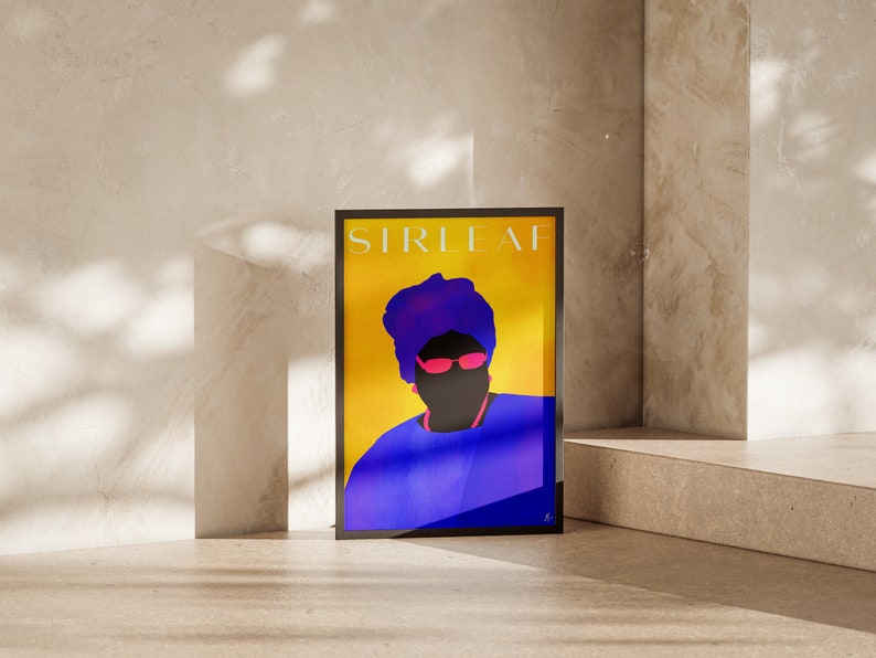 Colorful Poster Ellen Johnson Sirleaf Art Instant Download Printable ...