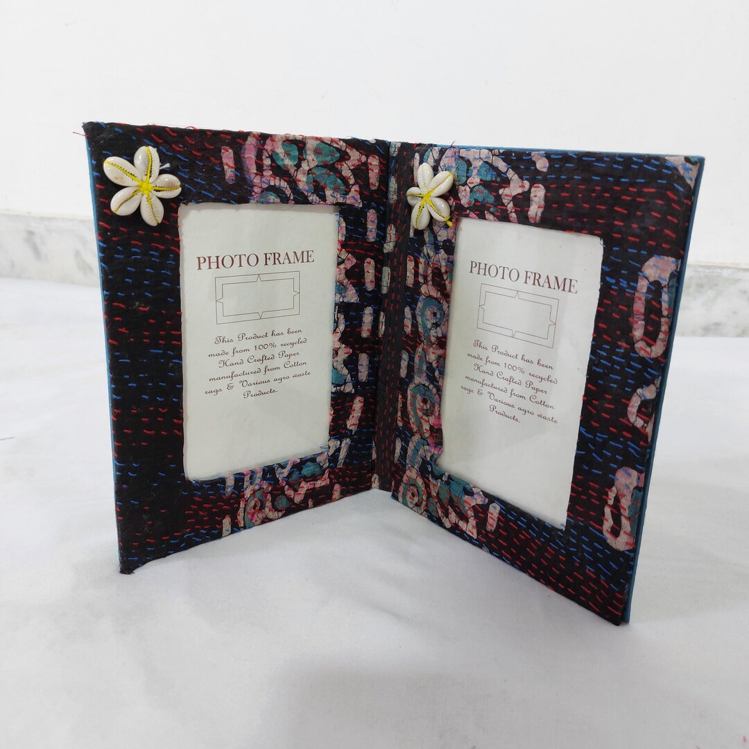 Vintage Kantha Handmade Picture Frames | Recycled Photo Frame ...