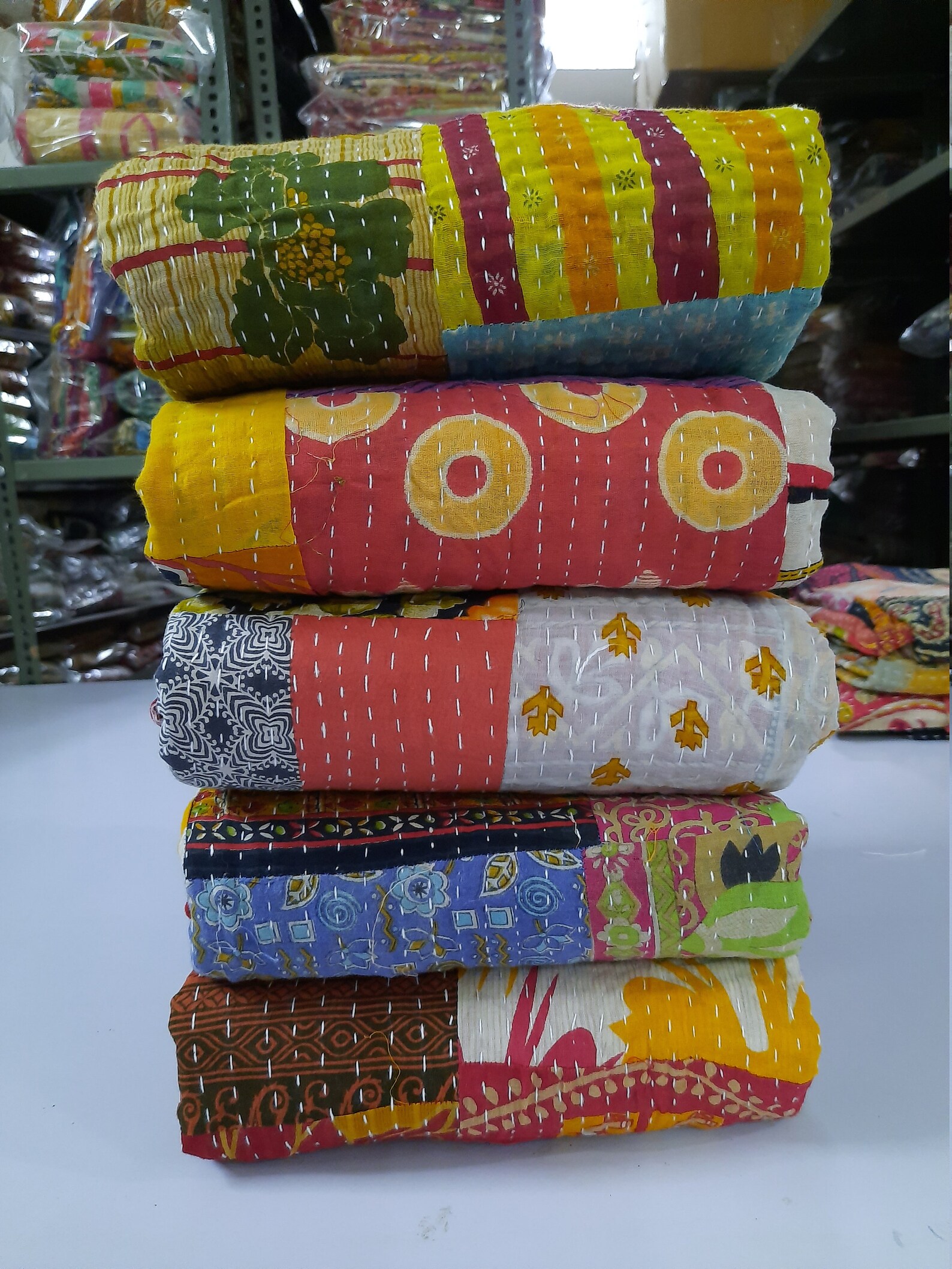 ASSORTED Indian Vintage Artisan Hand-stitched Patchwork - Etsy