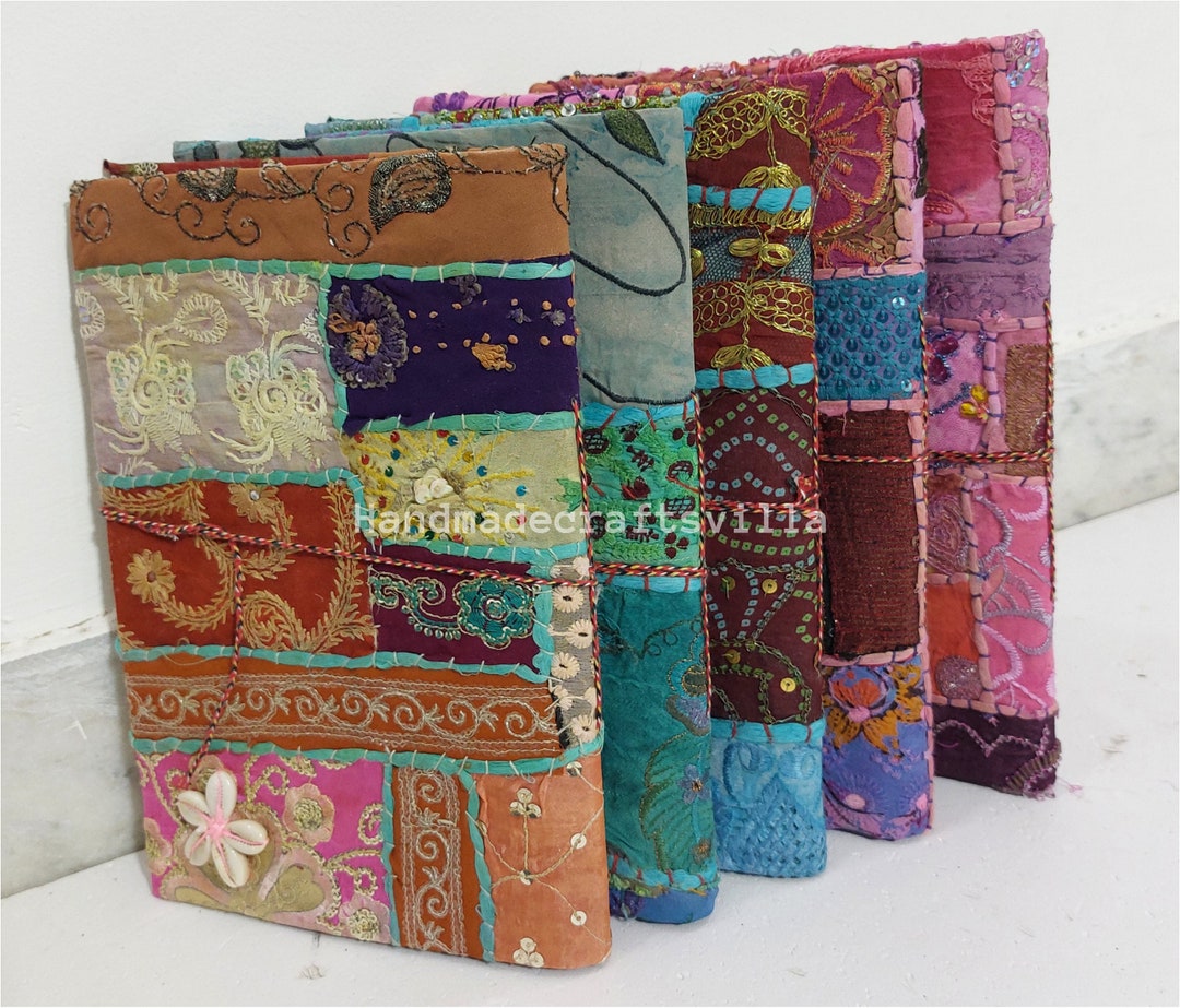 Indian Traditional Diary : Handmade Cotton Fabric Patchwork Journal - Etsy