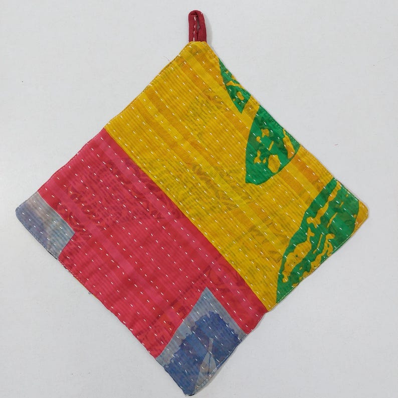 Vintage Kantha Handmade Pot Holder 4 Pcs - Etsy
