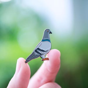 Pigeon Enamel Pin - Etsy