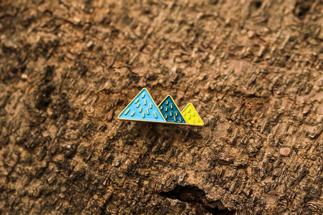 Mountain Enamel Pin - Etsy
