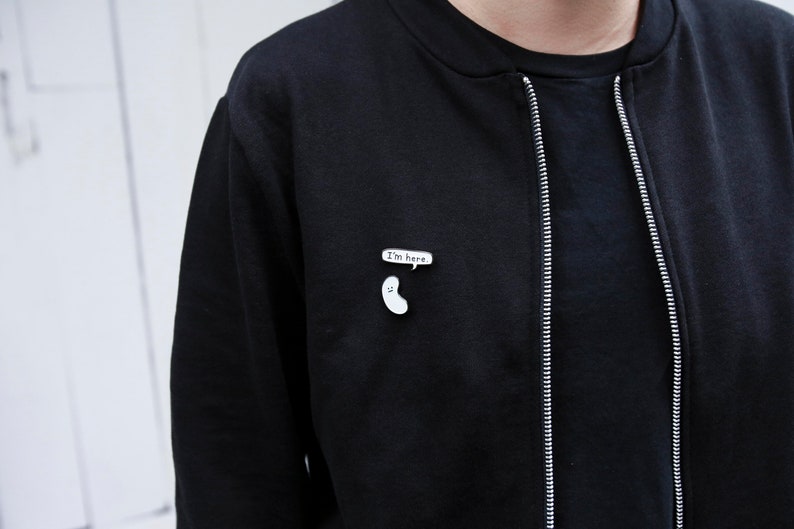 I'm Here Enamel Pin - Etsy