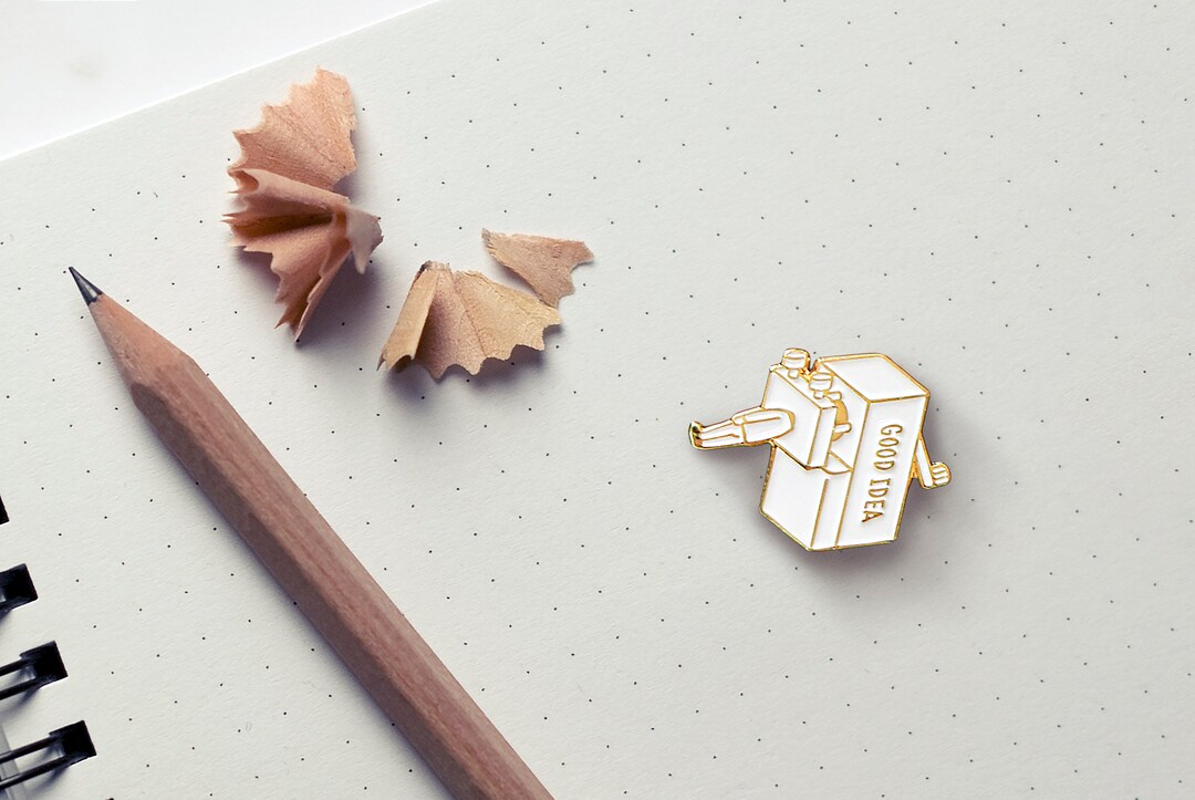 Good Idea (white) Enamel Pin - Etsy