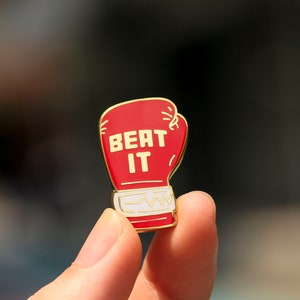 Beat It Enamel Pin - Etsy