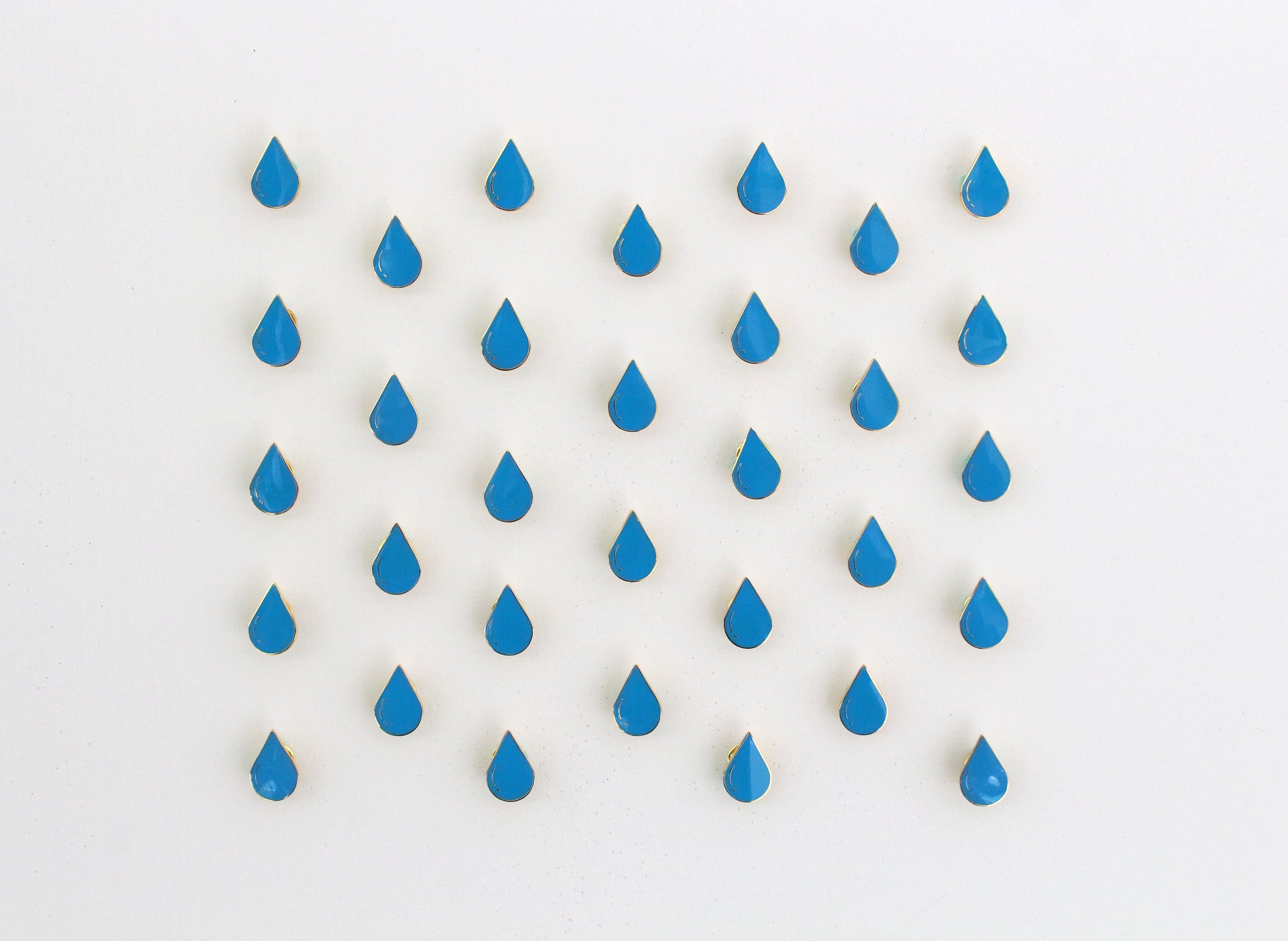 Water Drop Enamel Pin - Etsy